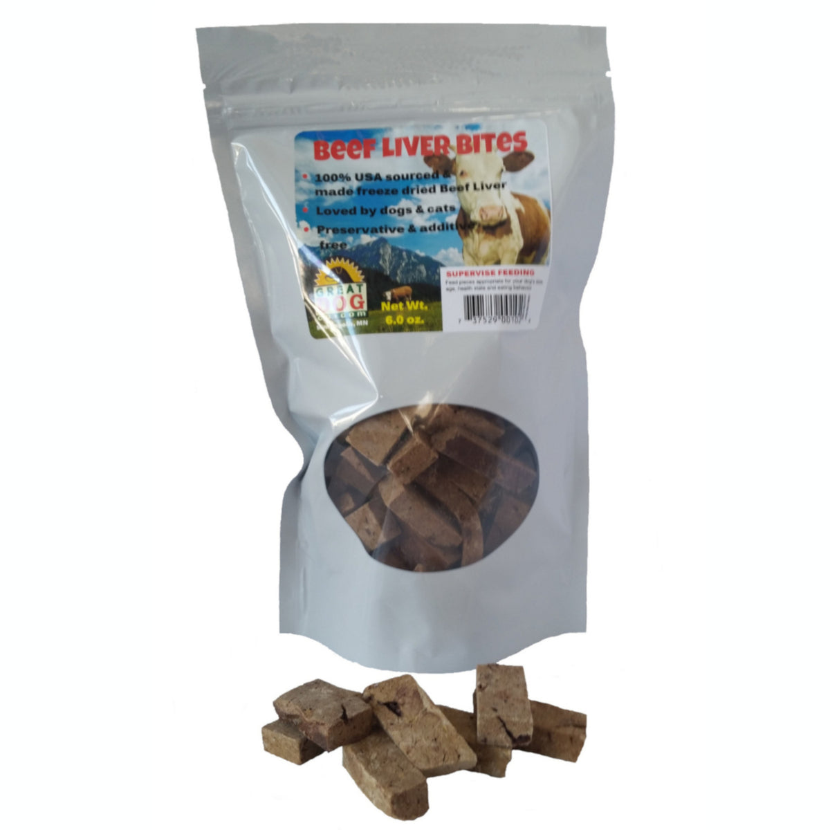 GREAT DOG Beef Liver Bites – 6 oz | Freeze-Dried Dog Treats – GREAT DOG CO.